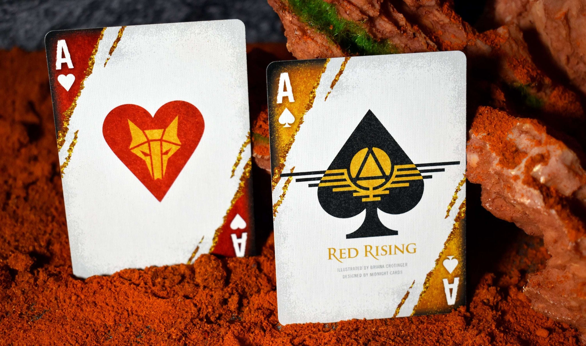 Red Rising House Mars Playing Cards LPCC – PlayingCardDecks.com