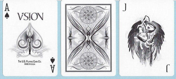 Vision White Bicycle Playing Cards – PlayingCardDecks.com
