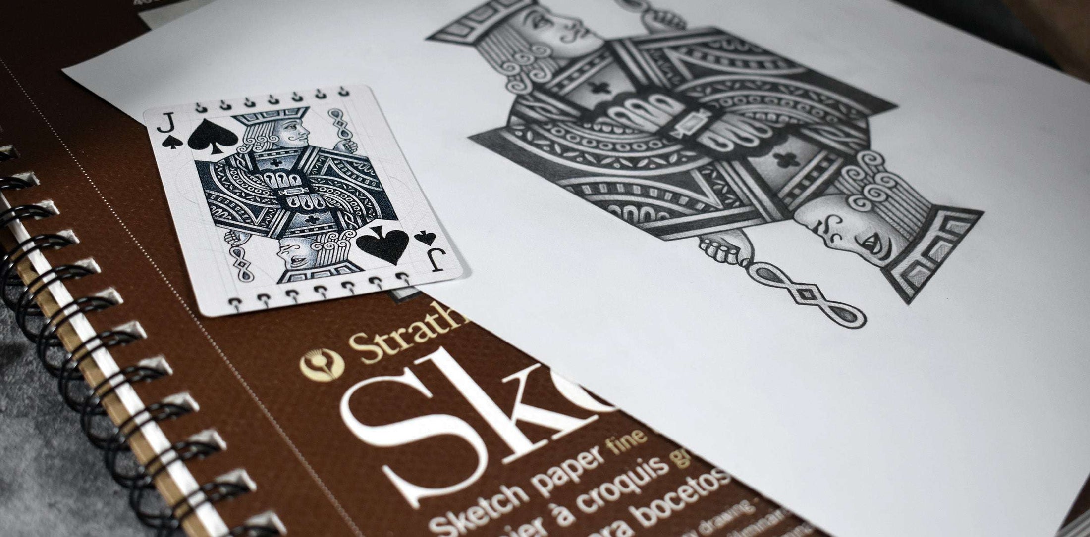 Sketch Bicycle Playing Cards – PlayingCardDecks.com