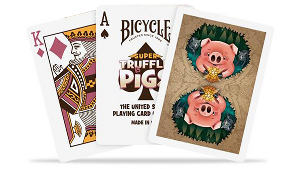 Super Truffle Pigs Bicycle Playing Cards – PlayingCardDecks.com