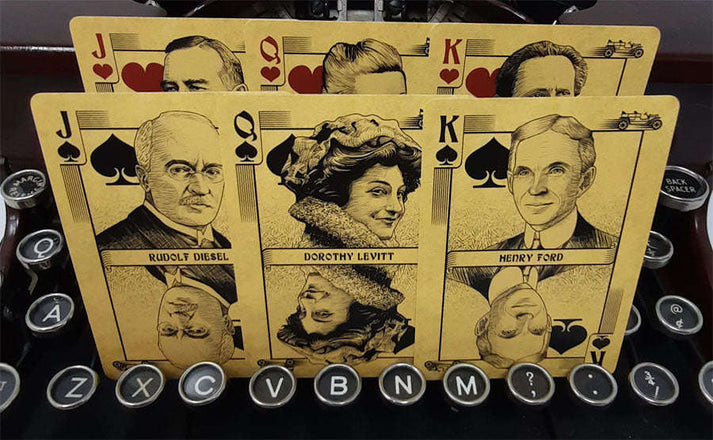 Turn of the Century Automobile Bicycle Playing Cards – PlayingCardDecks.com