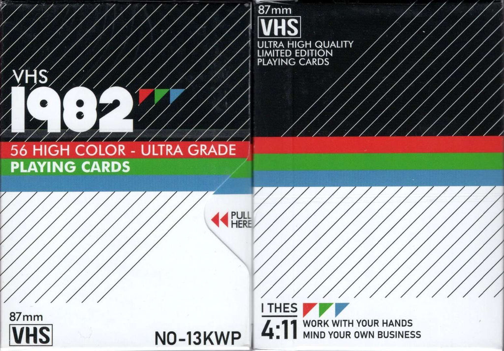 VHS 1982 Playing Cards – PlayingCardDecks.com